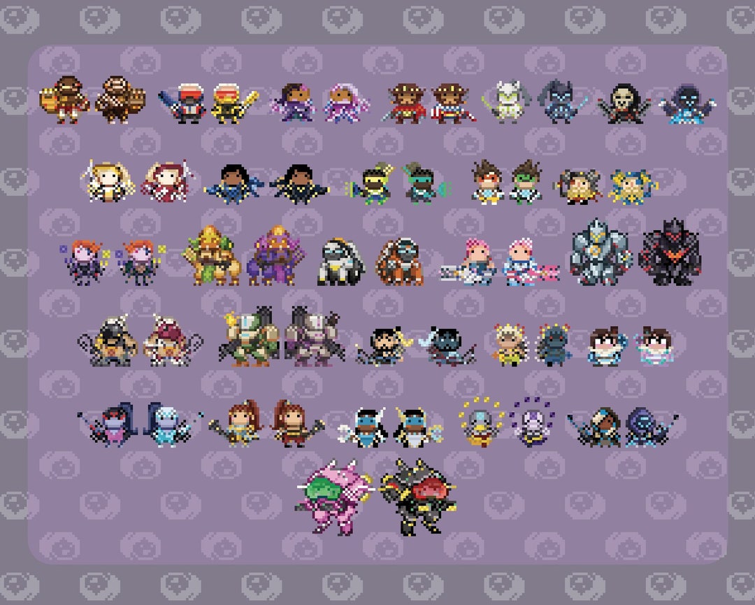 1.5" Reversible Skin Pixel Charms - Etsy