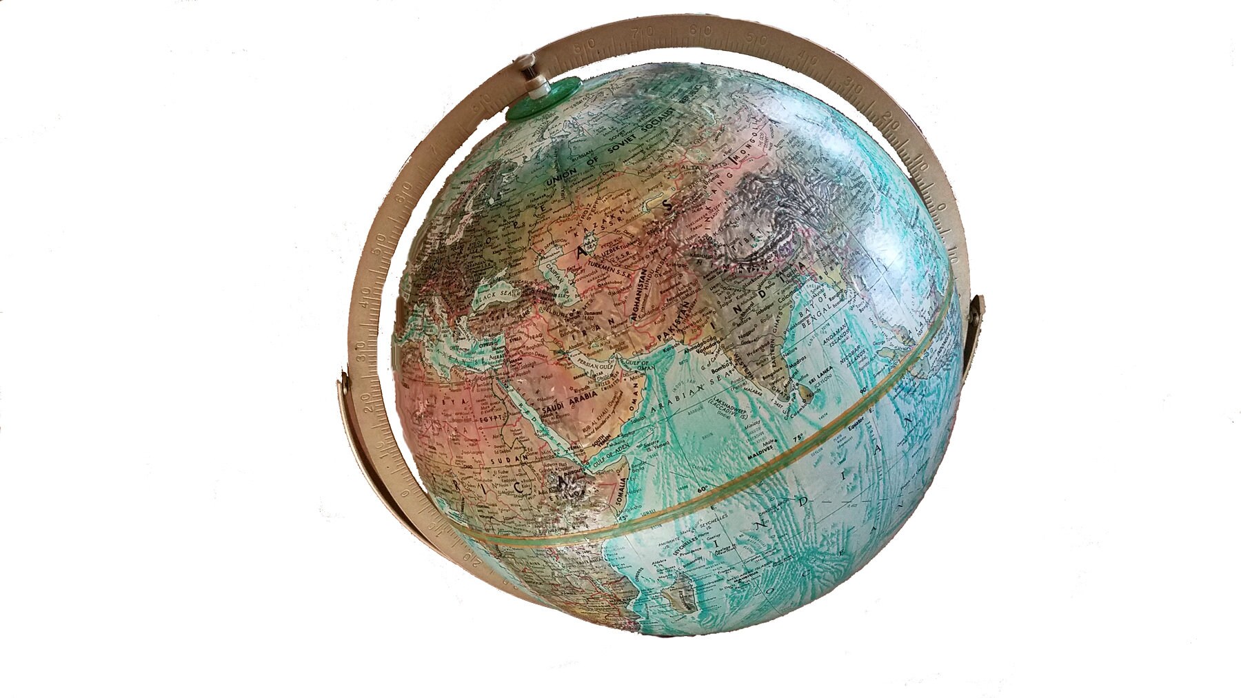 Replogle World Ocean Series Standing Floor Globe - 1991 Raised Relief Globe, 12" Globe, USSR ...