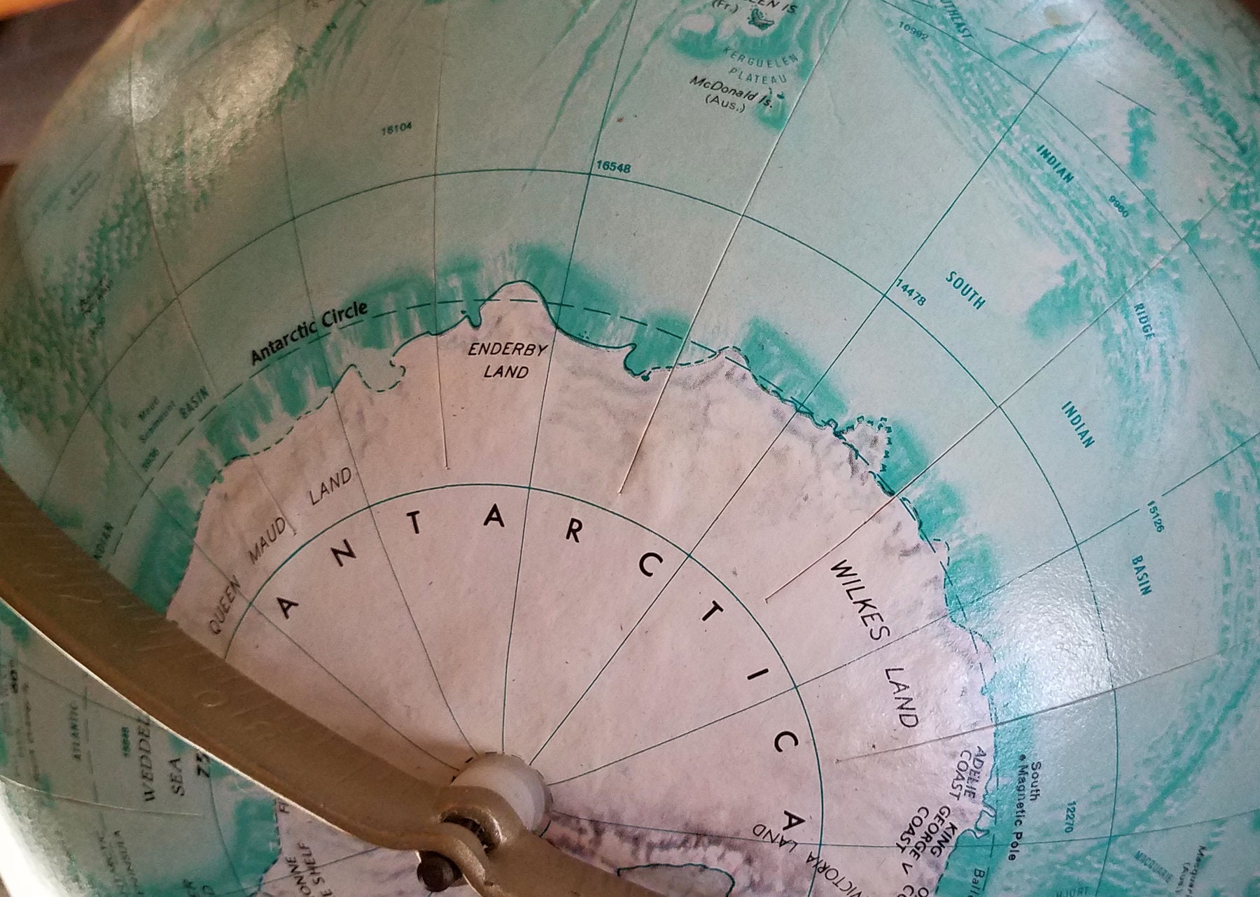 Replogle World Ocean Series Standing Floor Globe - 1991 Raised Relief Globe, 12" Globe, USSR ...