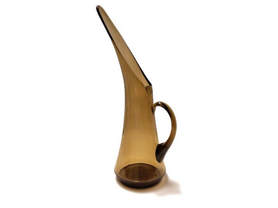 Kanawha Glass Pitcher Pulled Spout Pitcher Vase Mid-century | Etsy