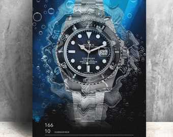 Rolex Explorer 214270 Watch Print on Canvas. Bold Graphic Art - Etsy