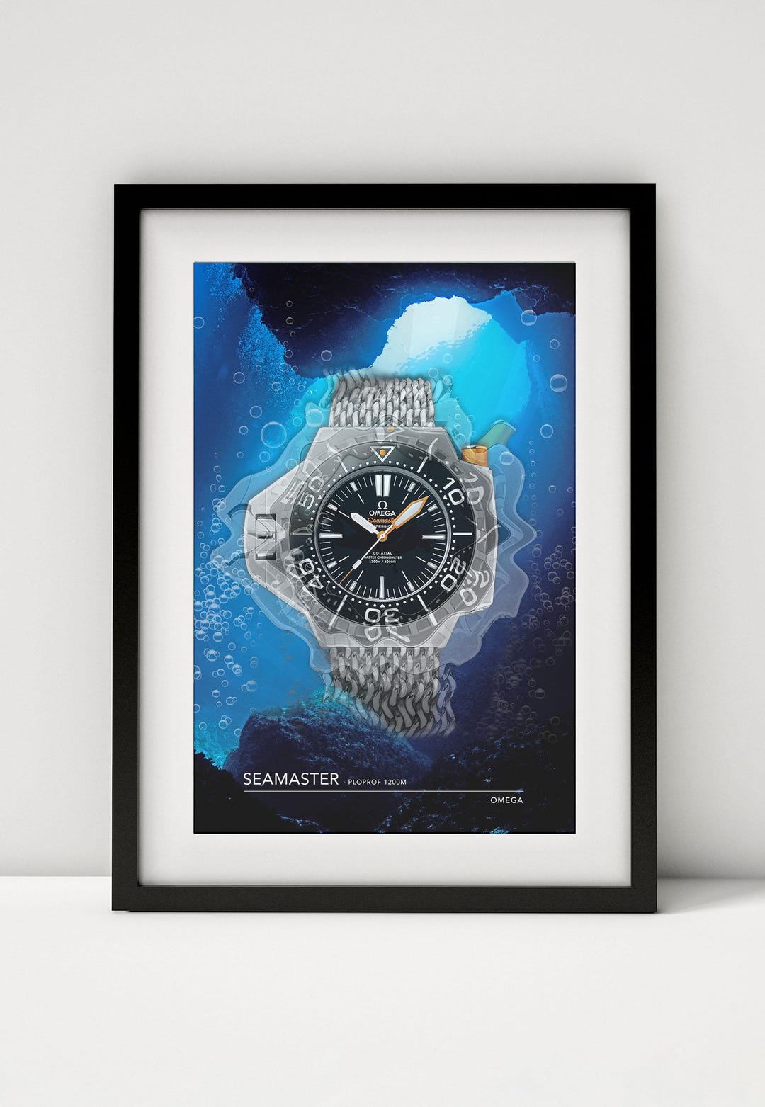 Omega Seamaster Ploprof 1200m Print. Bold Graphic Art on Canvas or ...
