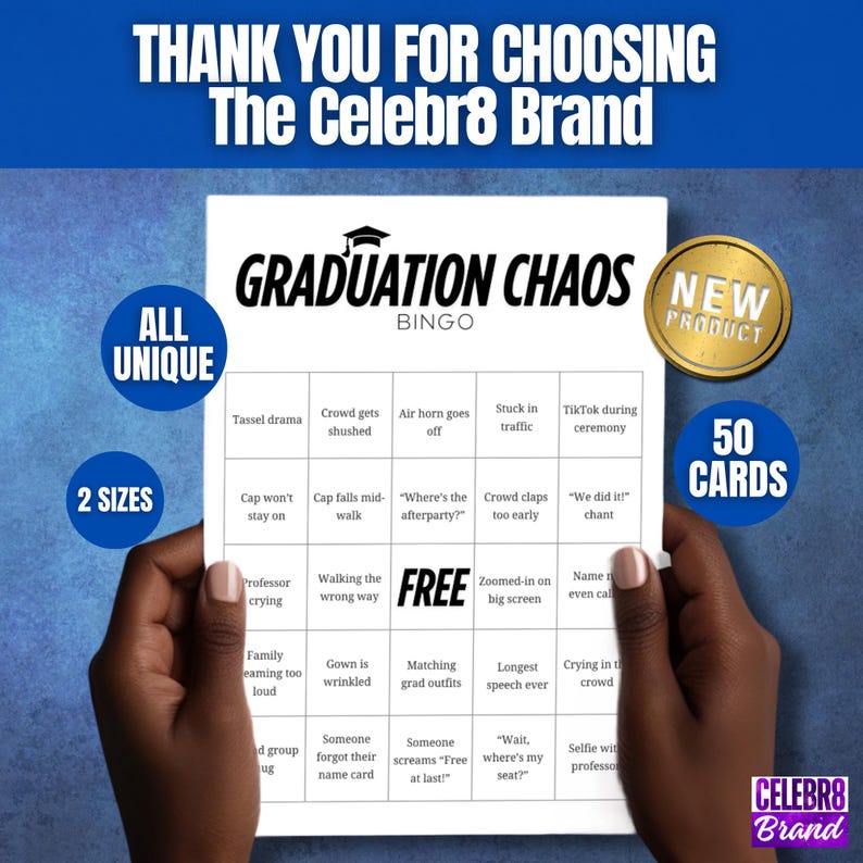 Funny College Graduation Bingo, Graduate Bingo, Graduation Party Bingo ...