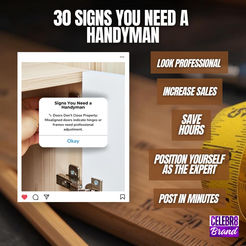 Handyman Social Media Templates, Home Repair Business Instagram Posts ...