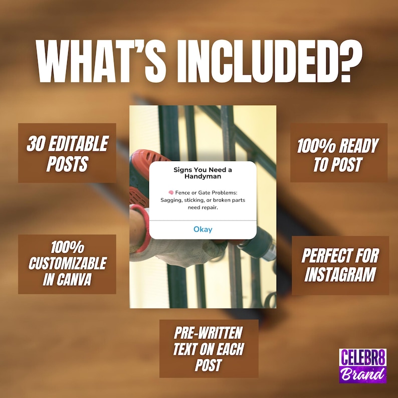 Handyman Social Media Templates, Home Repair Business Instagram Posts ...