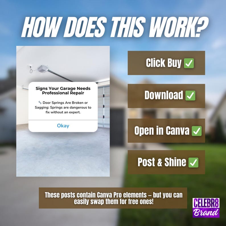 Garage Repair Social Media Posts, Garage Door Repair Instagram ...