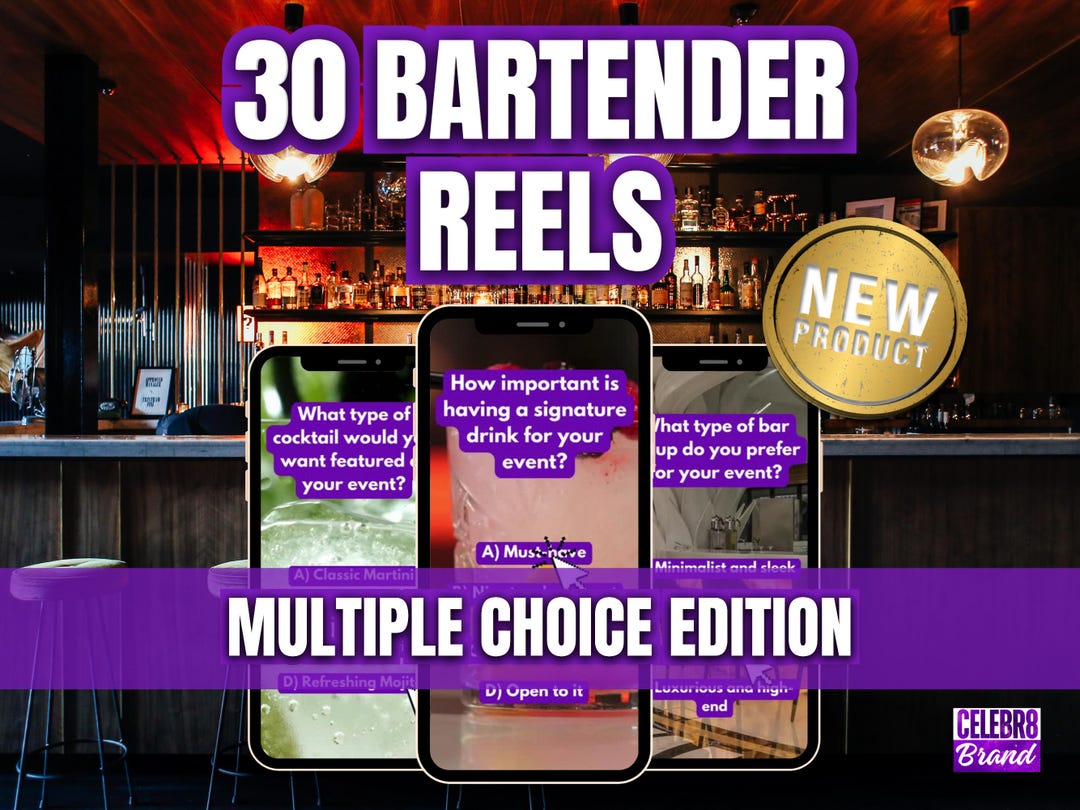 Bartender Reels, Mobile Bartender Reels, Mixologist Reels, Bartending Reels, Bartender Social ...