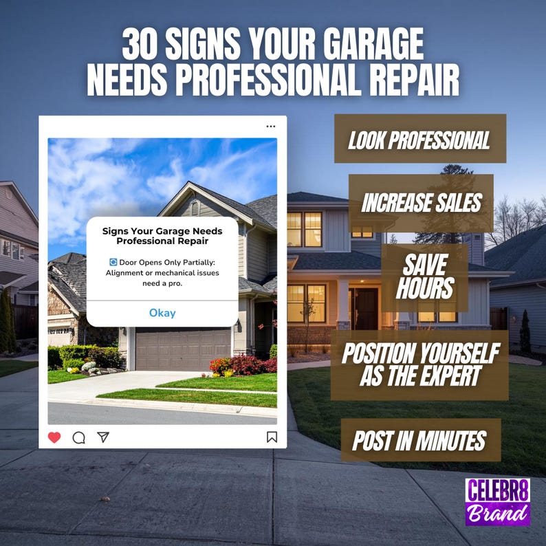 Garage Repair Social Media Posts, Garage Door Repair Instagram ...