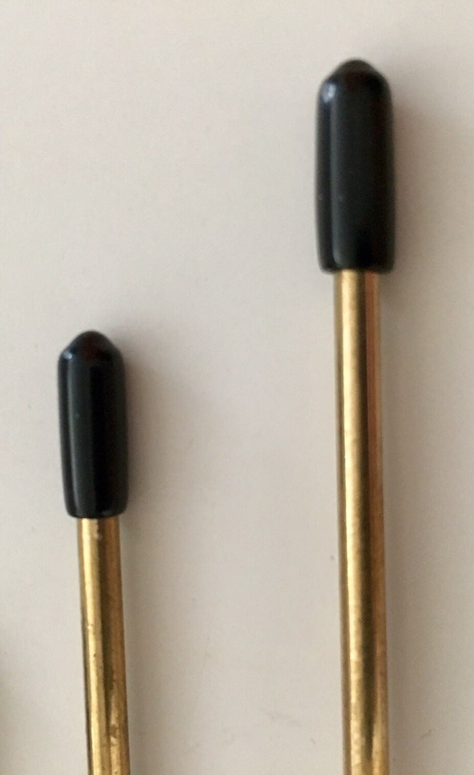 Dowsing/divining Rods Brass, 1 Pair W/wooden Beads, Paranormal ...