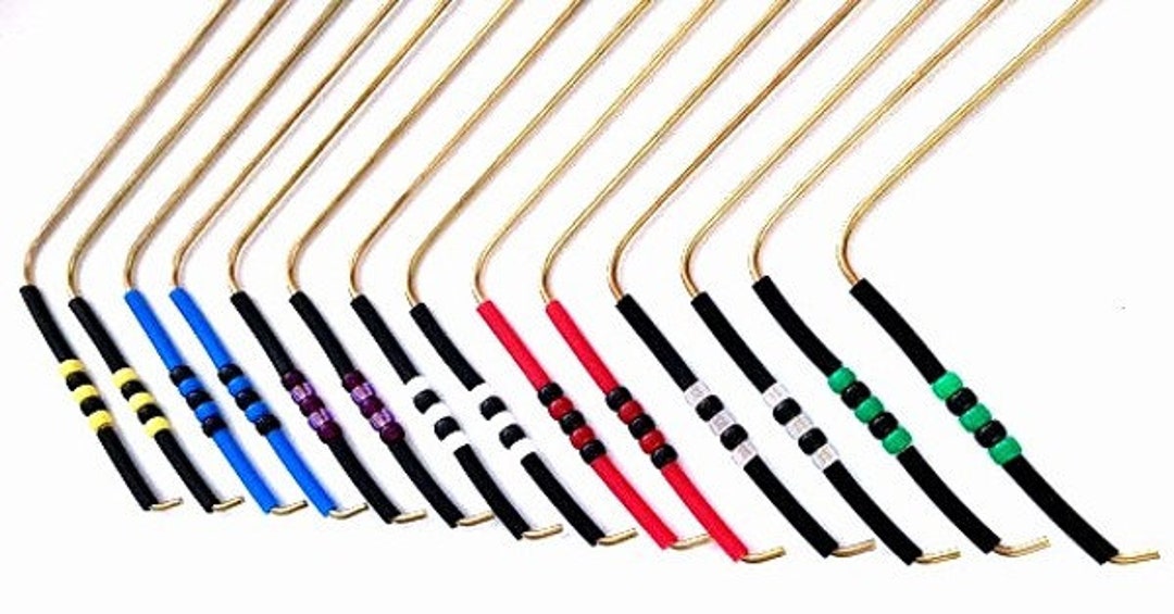 Brass Dowsing Rods With Beaded Handles: Divining L-rods (pair) - Etsy
