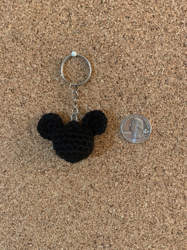 Crocheted Mickey Mouse Keychain - Etsy