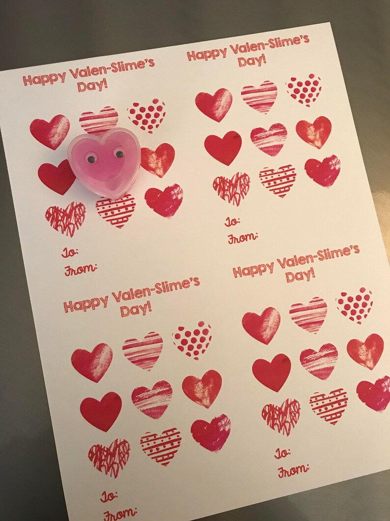 Valen-slime's Day Cards - Etsy