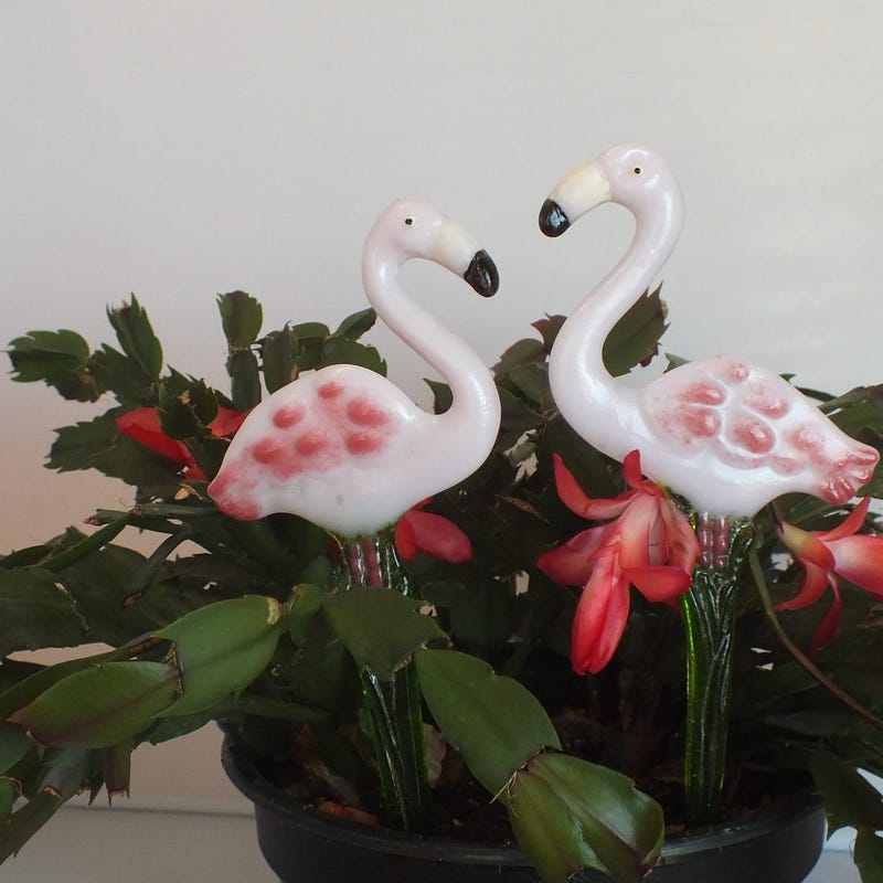 Glass Flamingo - Etsy