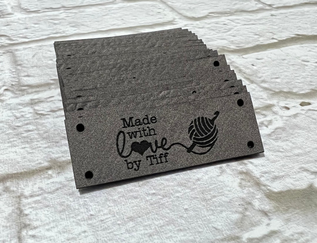 20 Small Tags for Handmade Items, Sewing Tags, Clothing Labels, Custom ...