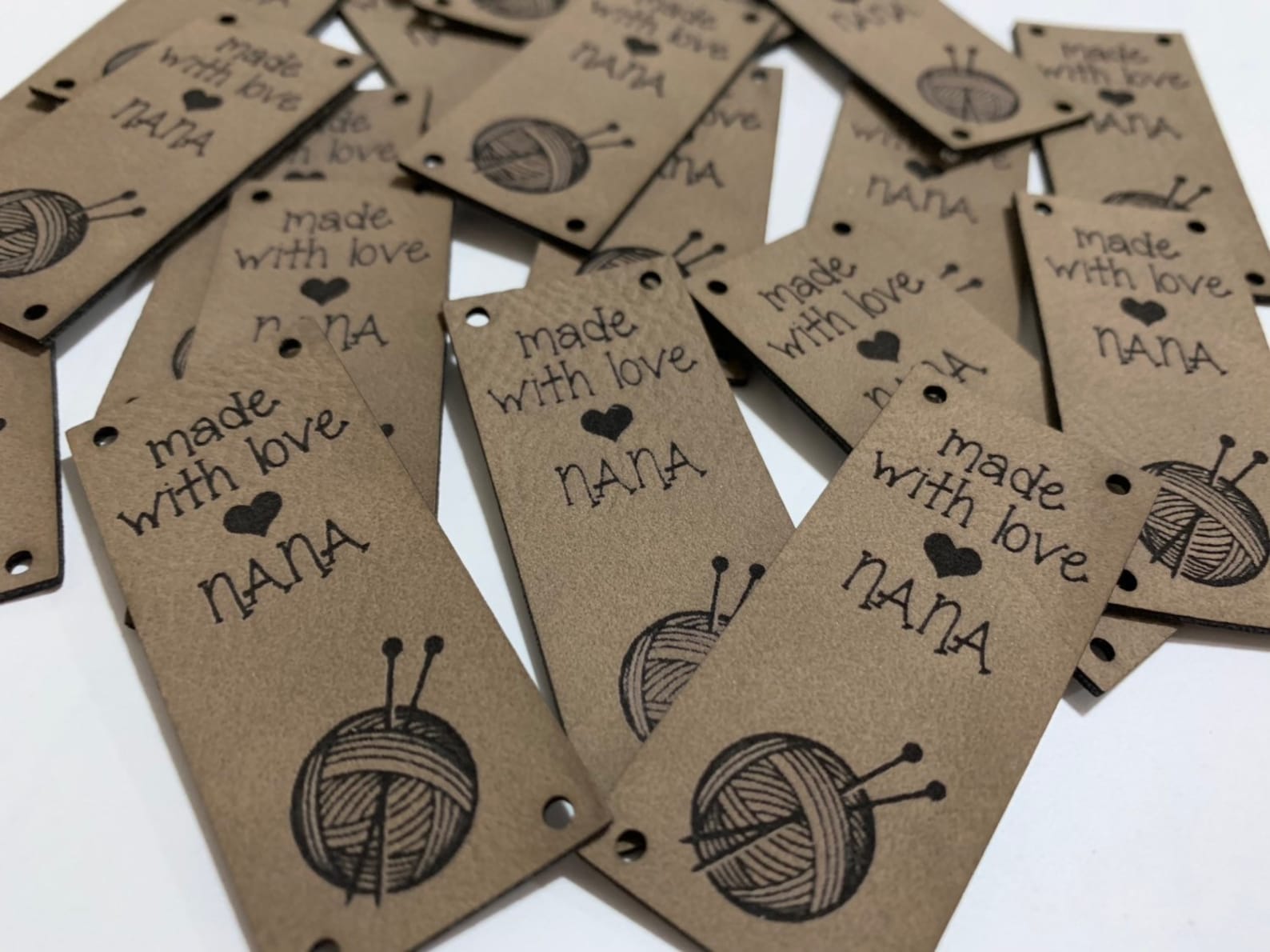 PU Leather Hat Tags Custom Faux Leather Knitting Crochet - Etsy