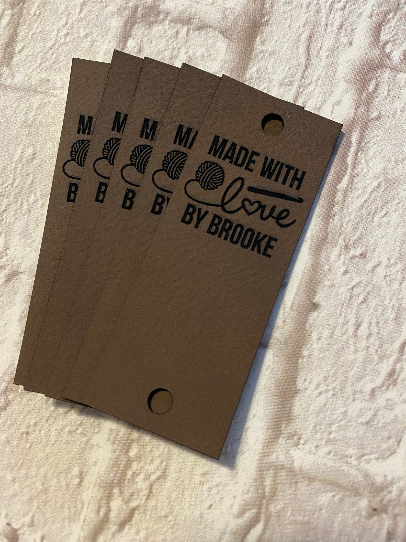 Custom Handmade Tags With Rivets Gifts for Knitters Gifts - Etsy