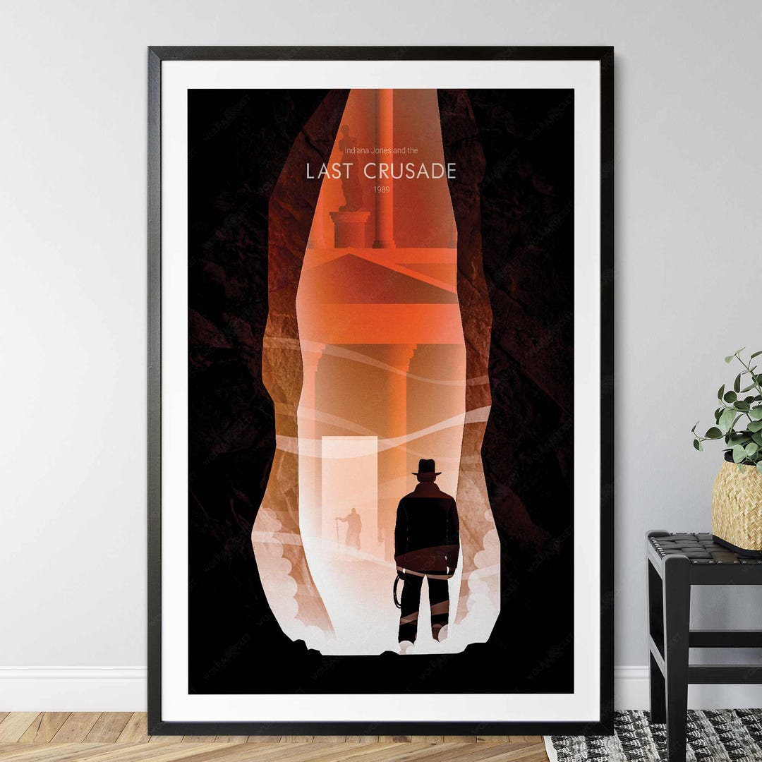 Indiana Jones & the Last Crusade, Movie Poster Print, Wall Art ...