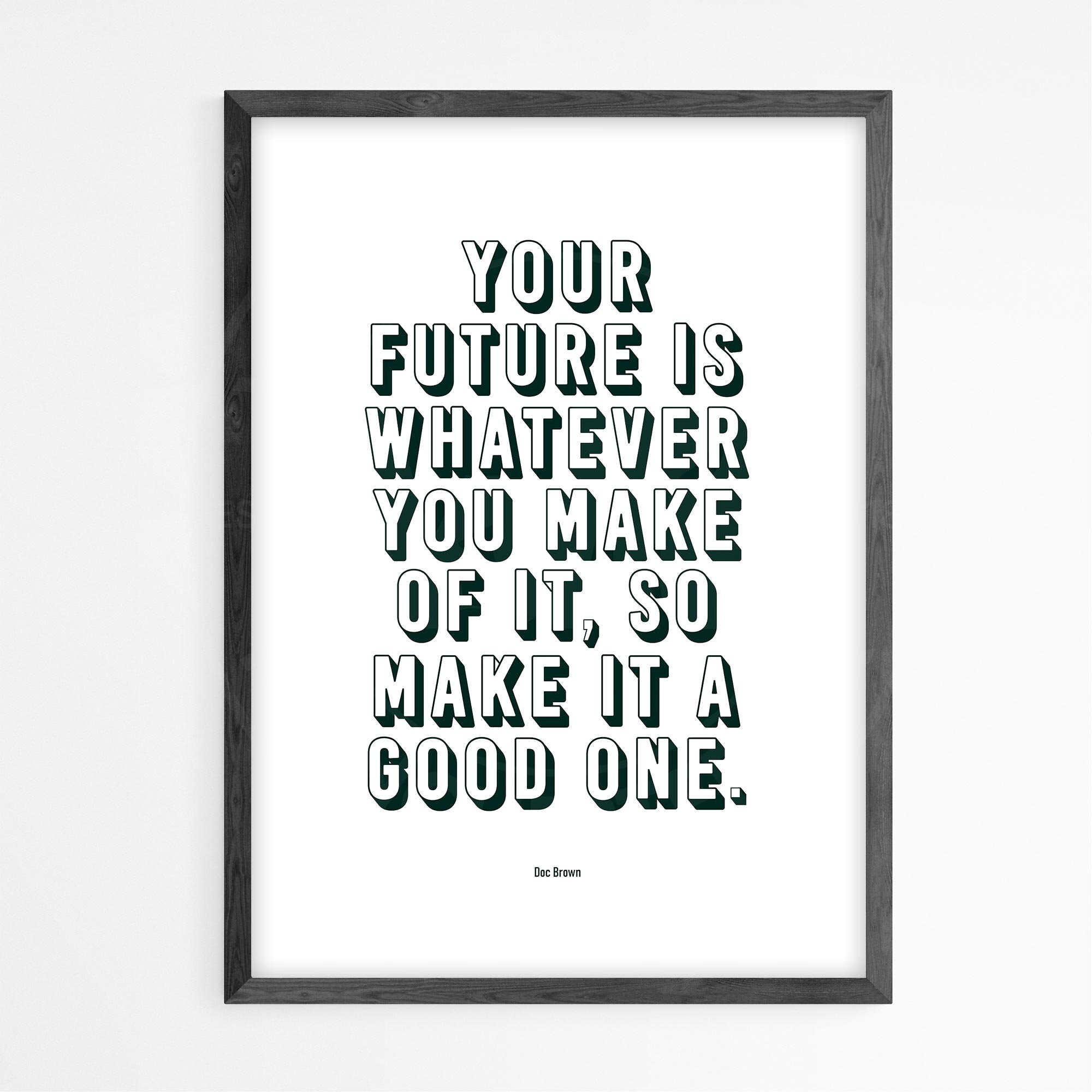 Back to the Future Quote Poster Doc Brown Movie Quote - Etsy UK