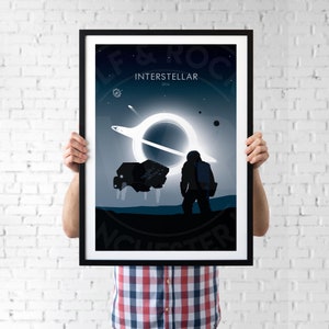Interstellar Film Poster | Minimalist Poster | Geek Decor | Home Decor ...