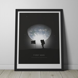 First Man Movie Poster, Poster Print, Astronomy Print. Minimalist ...