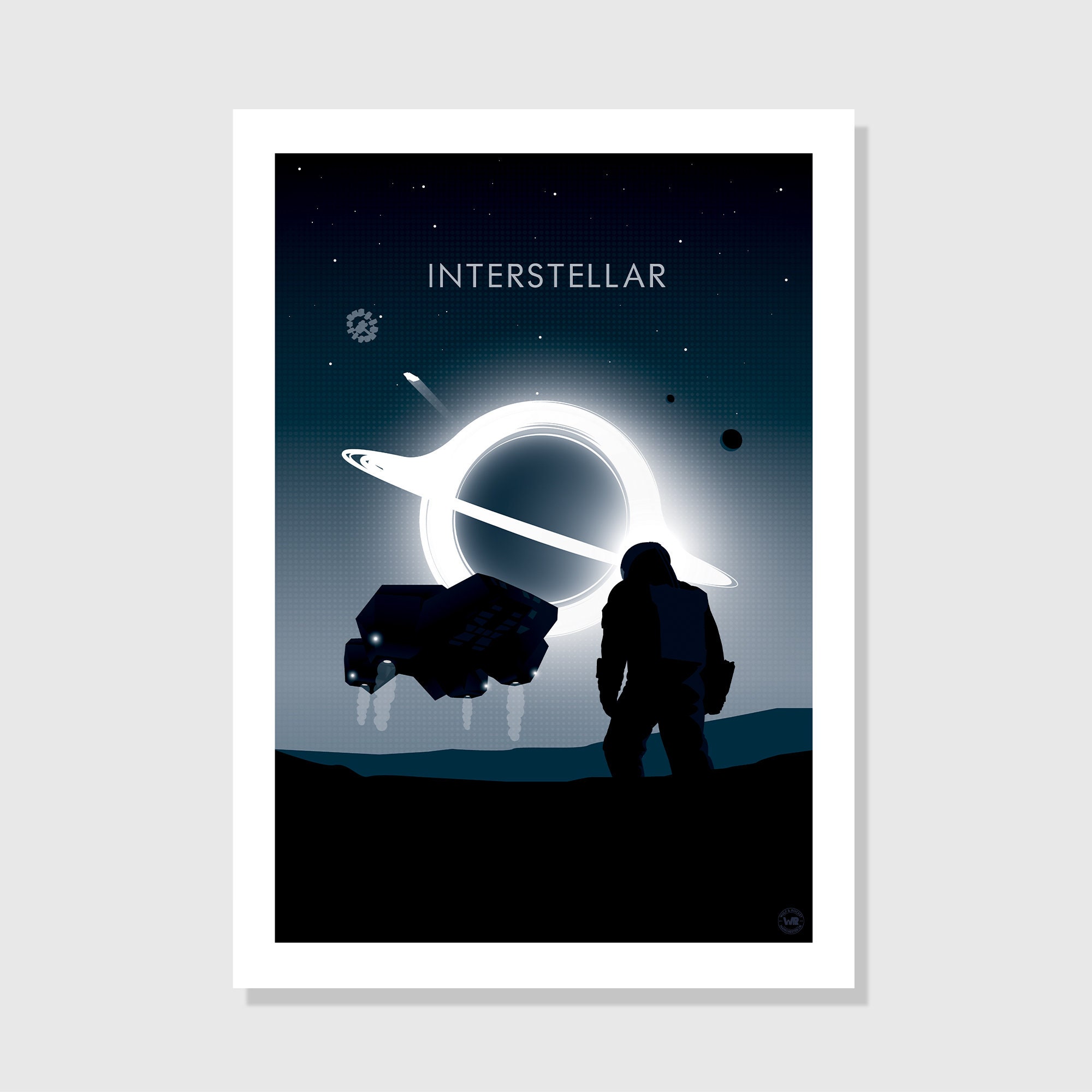 Interstellar Film Poster Minimalist Poster Geek Decor | Etsy