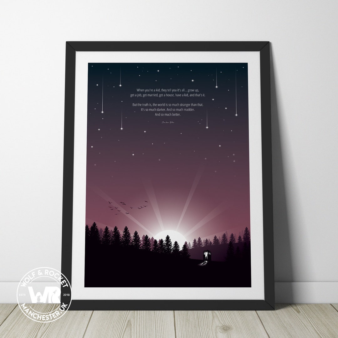 Doctor Who, Quote Poster, Wall Decor Poster. Minimalist Poster, Wall ...