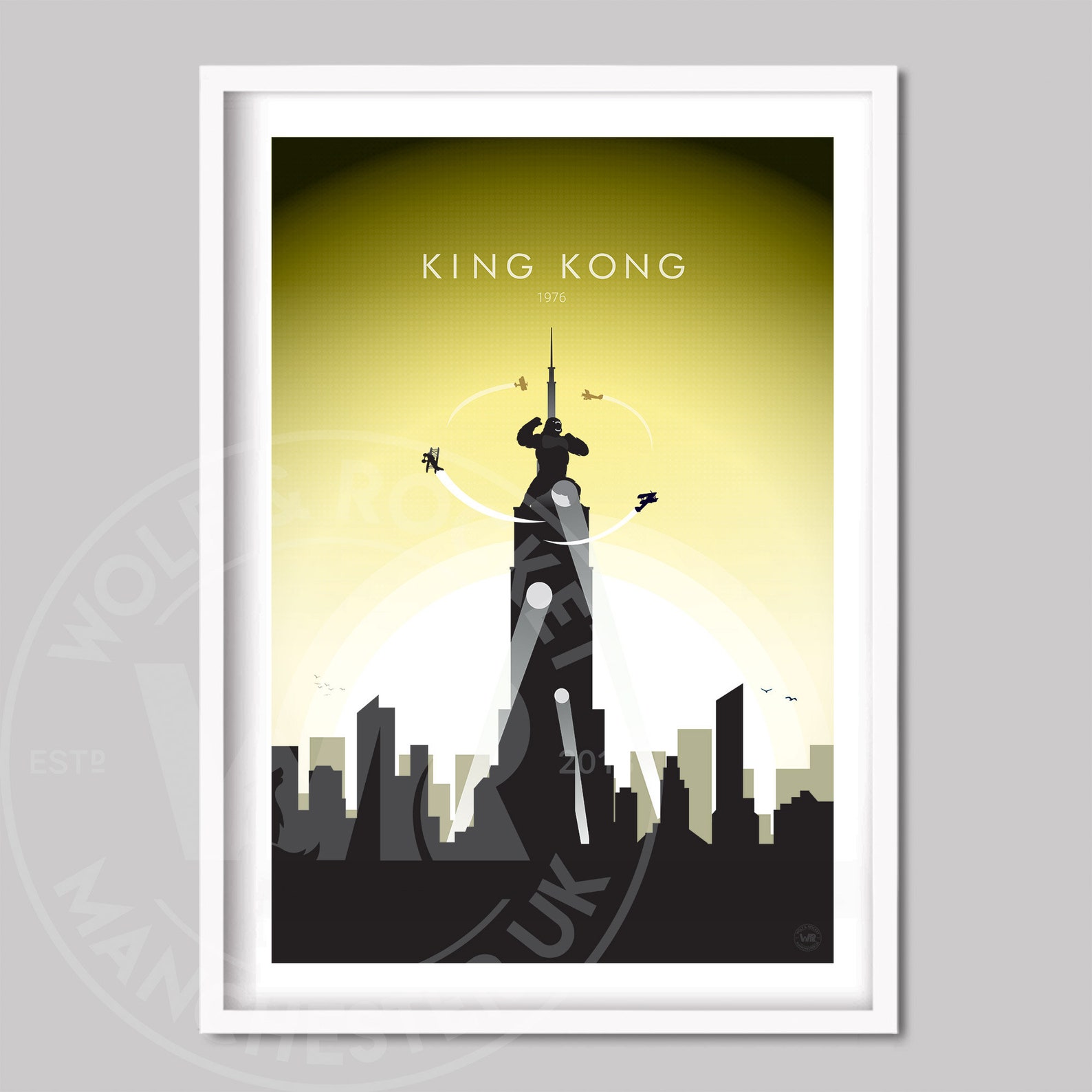 King Kong poster minimalist poster Geek decor Home | Etsy