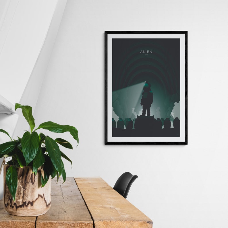 Alien Film Poster Minimalist Poster Home Decor Wall | Etsy