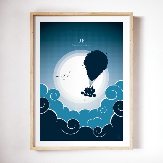 Digital Prints Art & Collectibles Up Art Print Walt Disney Pixar Up ...
