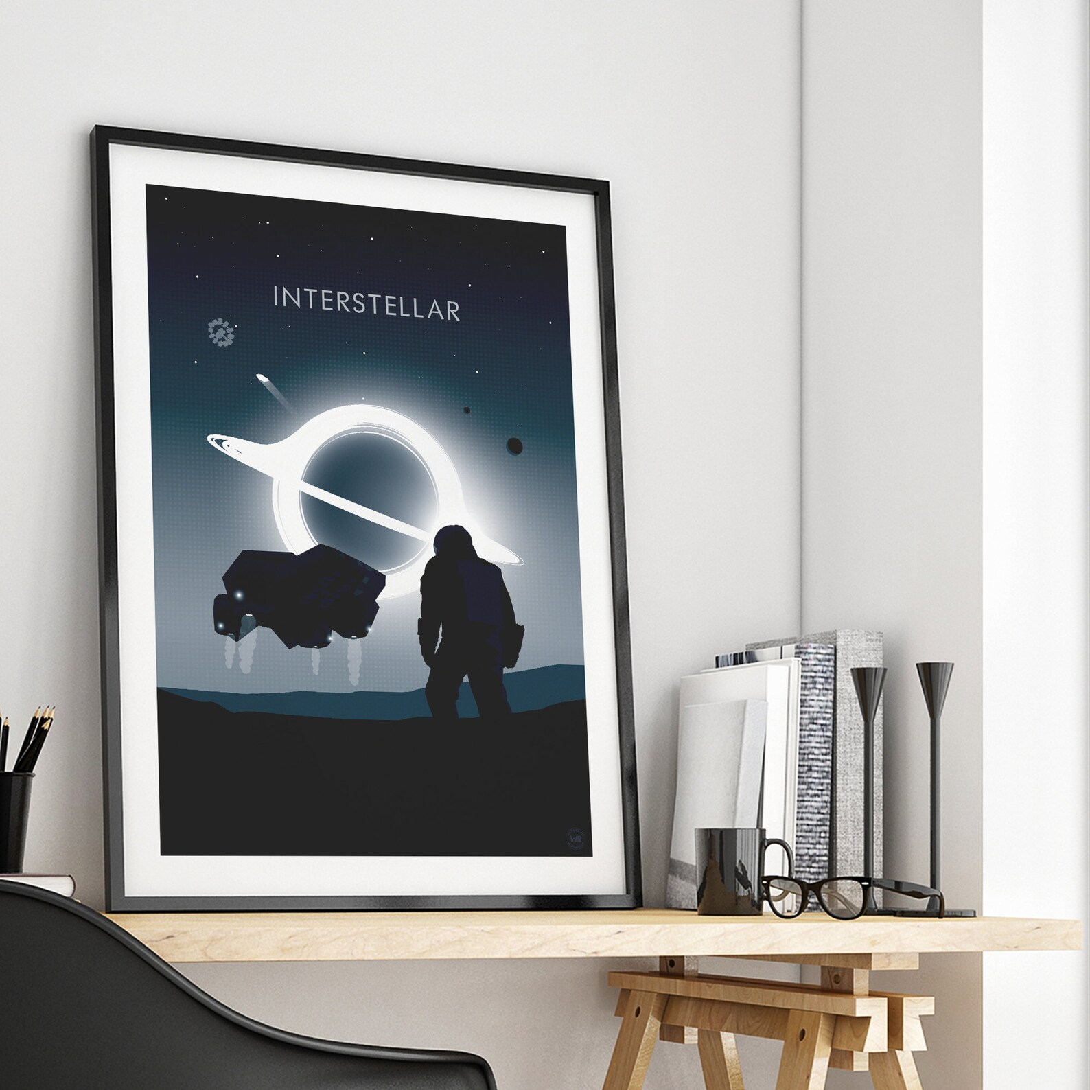 Interstellar Film Poster Minimalist Poster Geek Decor | Etsy