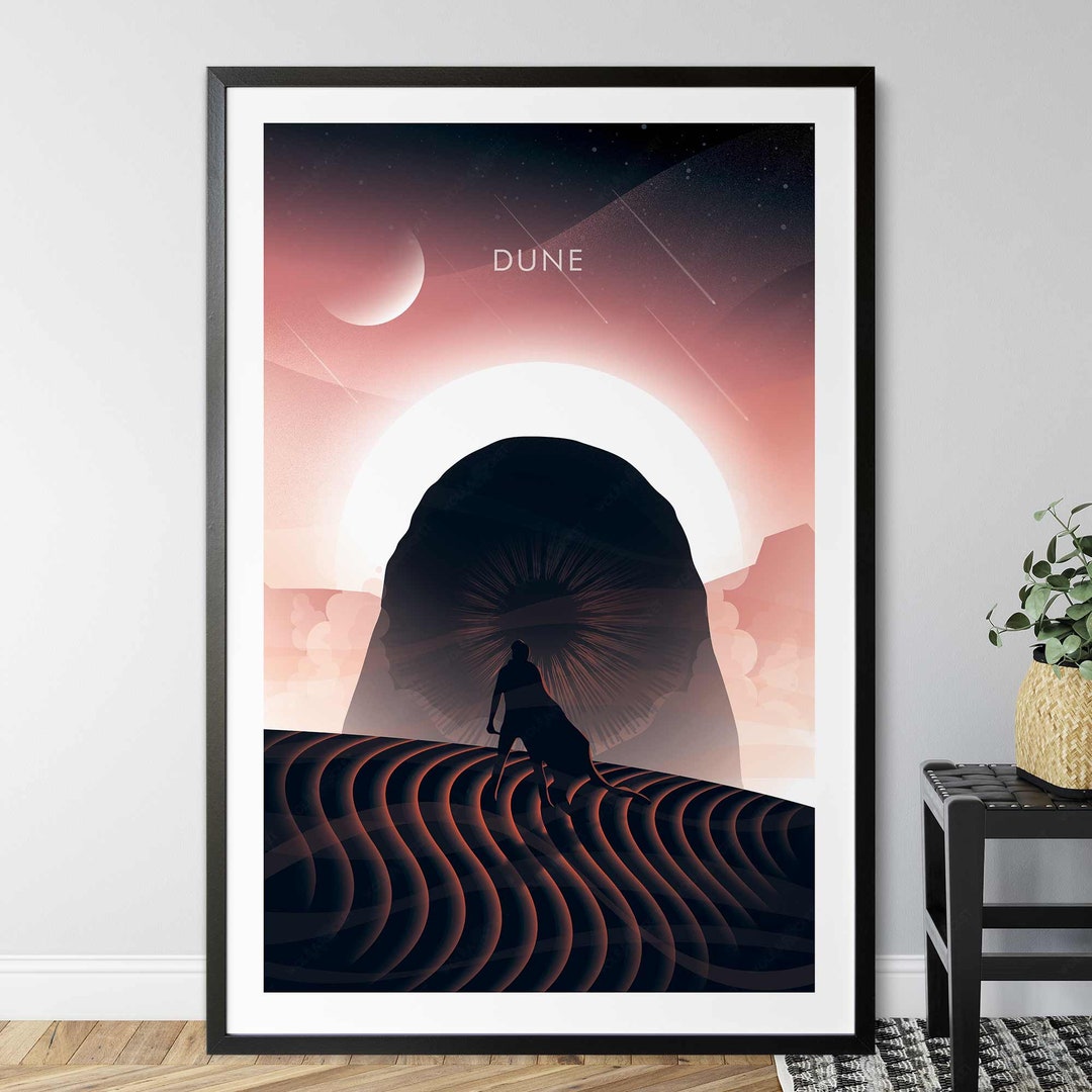 Dune Movie Poster - Minimalist Wall Art for Geek Decor & Home Styling ...