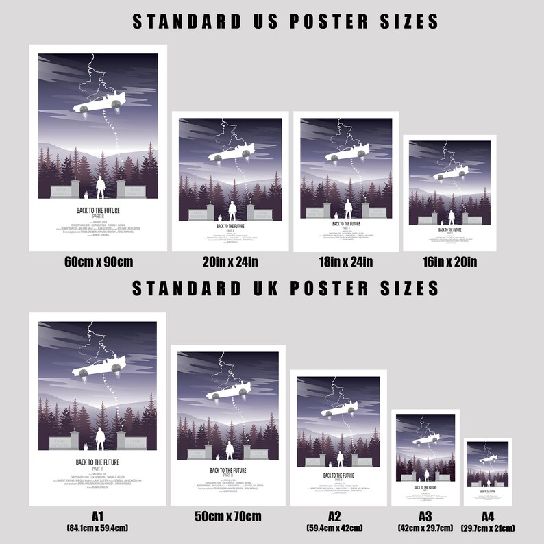 Back To The Future poster print Part II Home Decor wall art | Etsy