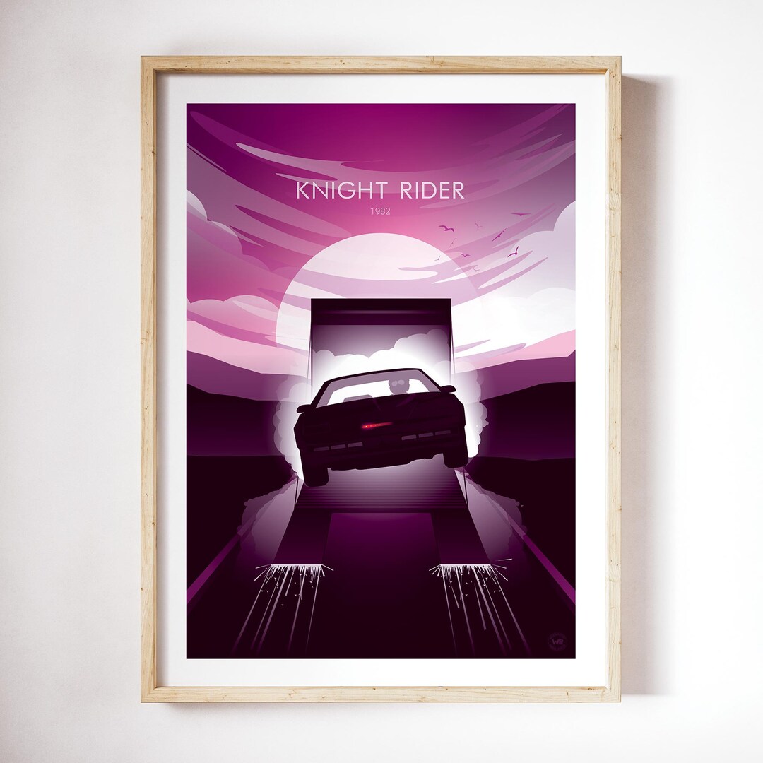 Knight Rider Poster | Minimalist Poster | Geek Decor | Home Decor ...