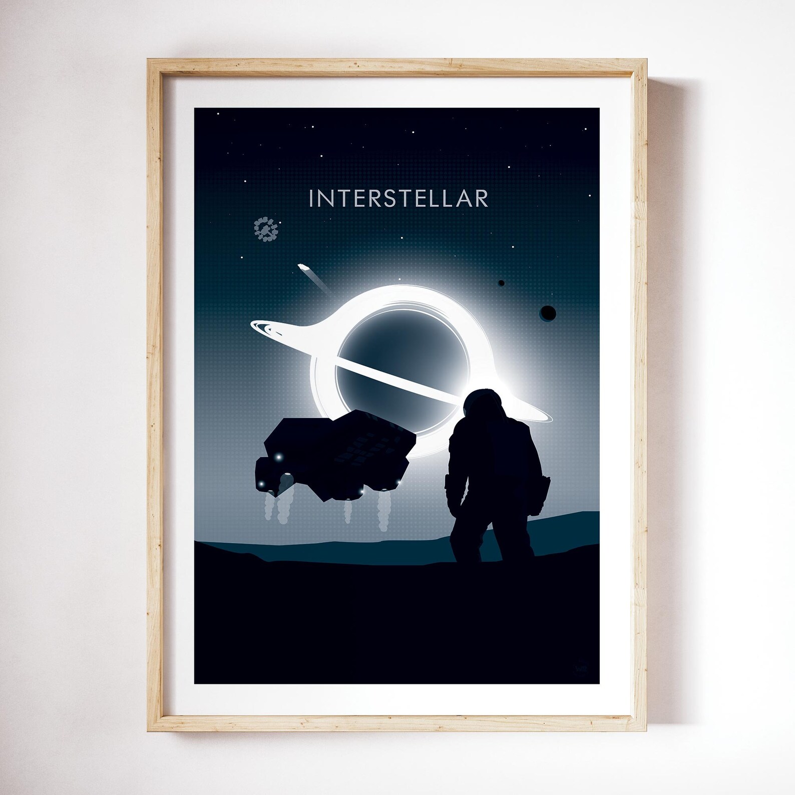 Interstellar Film Poster Minimalist Poster Geek Decor | Etsy