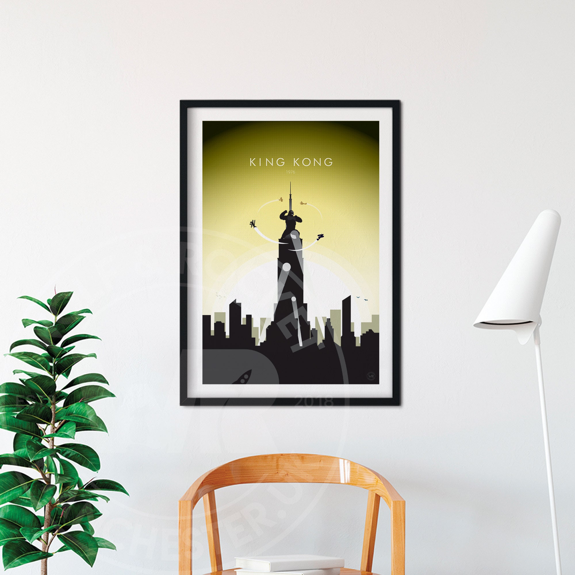 King Kong poster minimalist poster Geek decor Home | Etsy