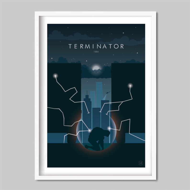 Terminator Minimalist Poster Geek Decor Home Decor - Etsy Australia