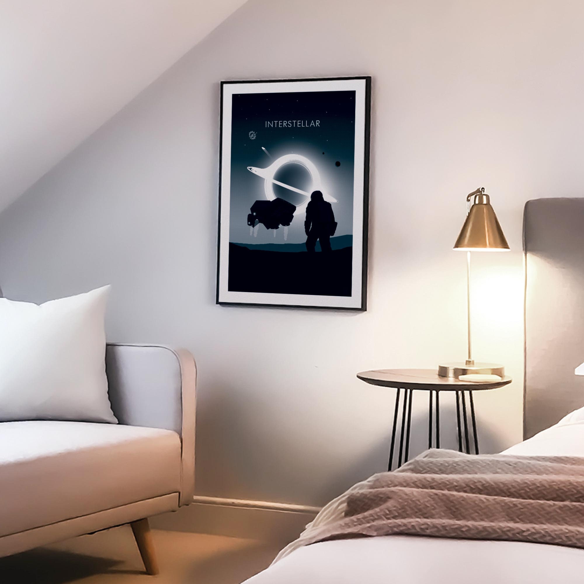 Interstellar Film Poster Minimalist Poster Geek Decor | Etsy