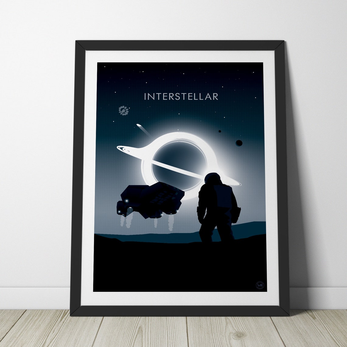 Interstellar Film Poster Minimalist Poster Geek Decor | Etsy