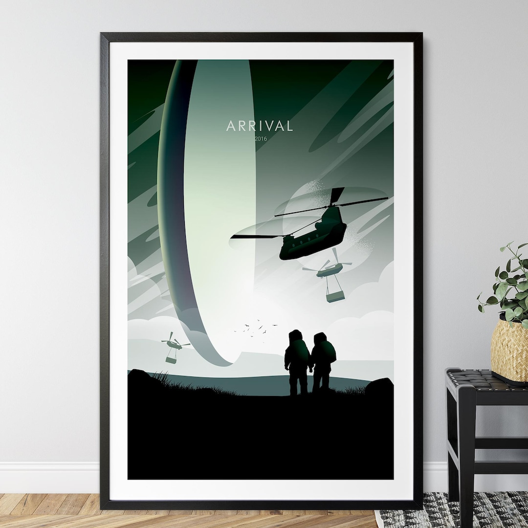 Arrival Film Poster Minimalist Poster Geek Decor Home Decor Wall Art ...