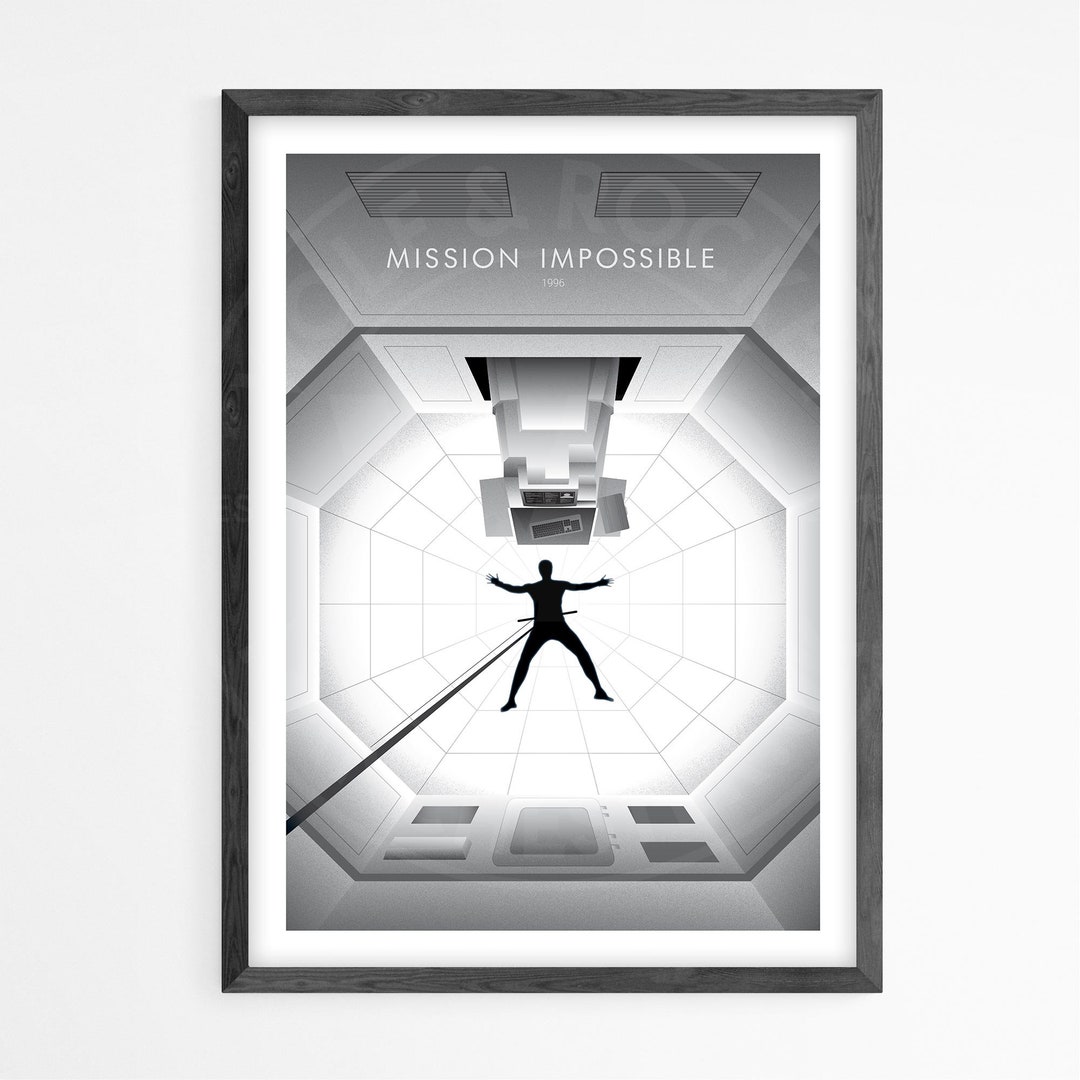 Mission Impossible Movie Poster Print, Wall Art, Minimalist Poster ...