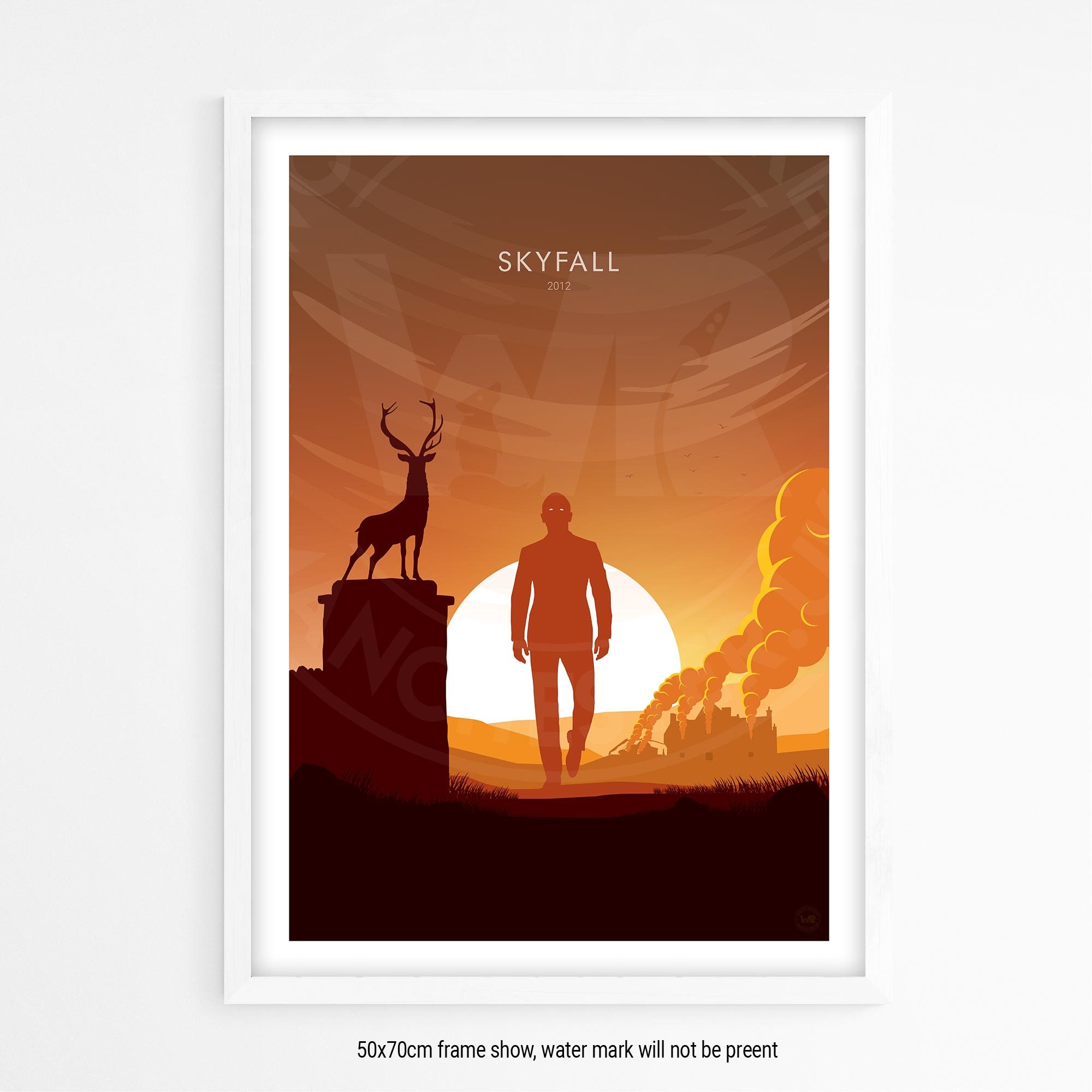 James Bond: Skyfall Poster Movie Art Print Eco-friendly and Minimalist ...