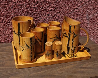 Bamboo Ice Bucket | Etsy