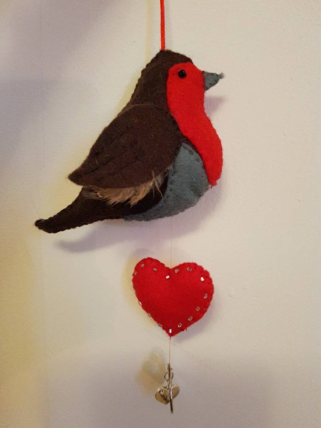 When Robins Appear....in Memory Robin Redbreast Heart and - Etsy