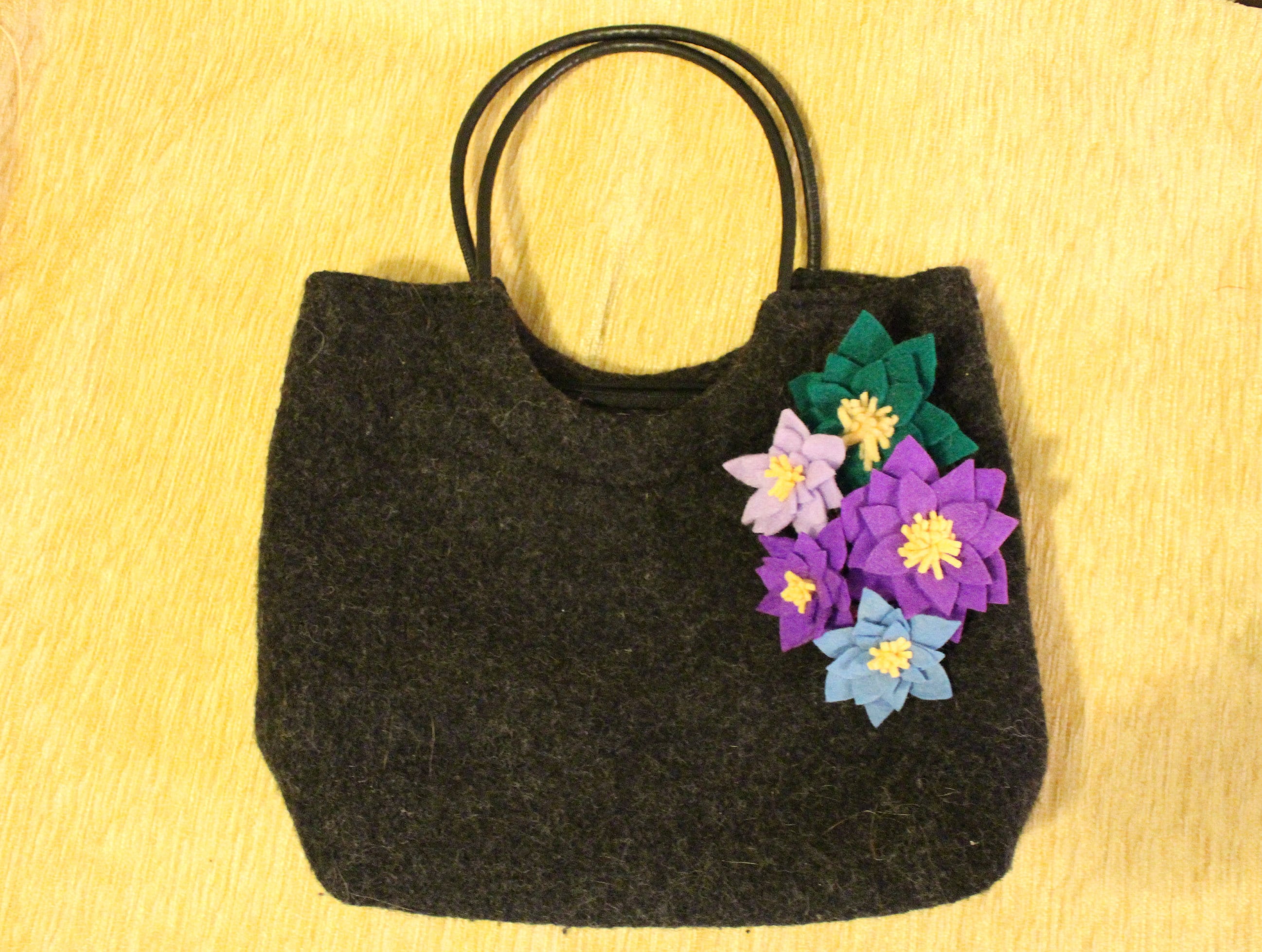 Set of Handmade Felt Lotus Flowers Brooches/pins in Chakra/rainbow ...