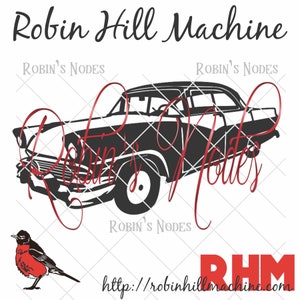 1956 Ford Fairlane Car SVG File ~ Detailed Vector for Laser and Cricut ...