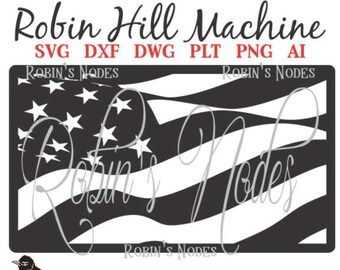 Waving American Flag Vector - Etsy