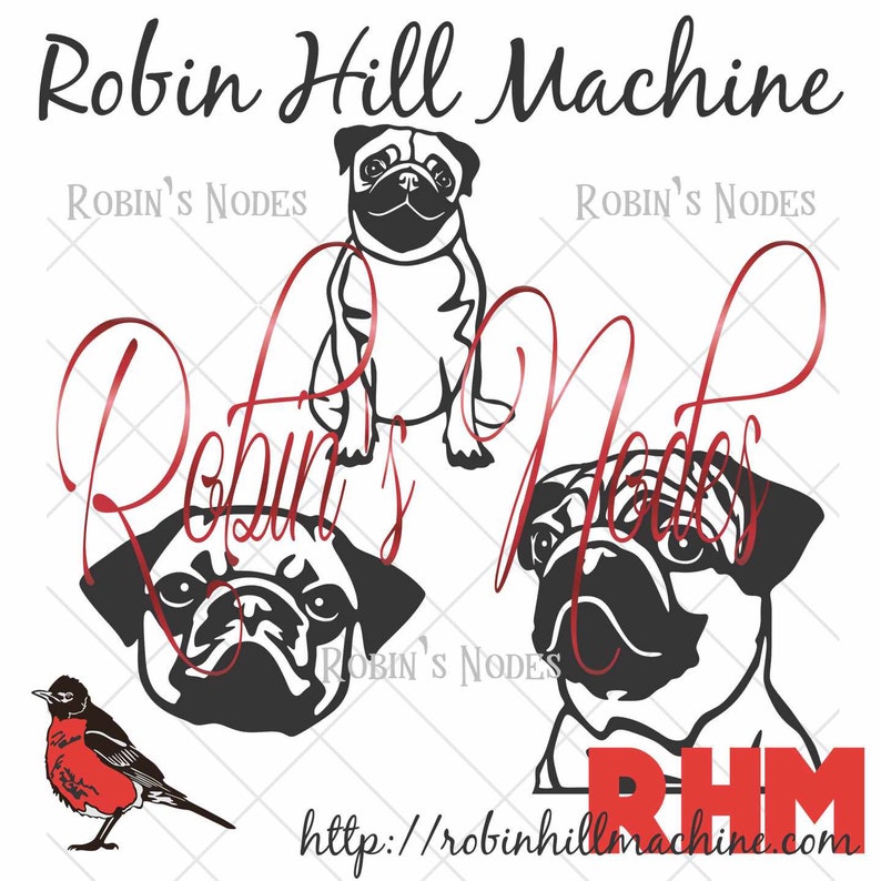 Pug Dog SVG File Detailed Vector for Laser and Cricut | Etsy