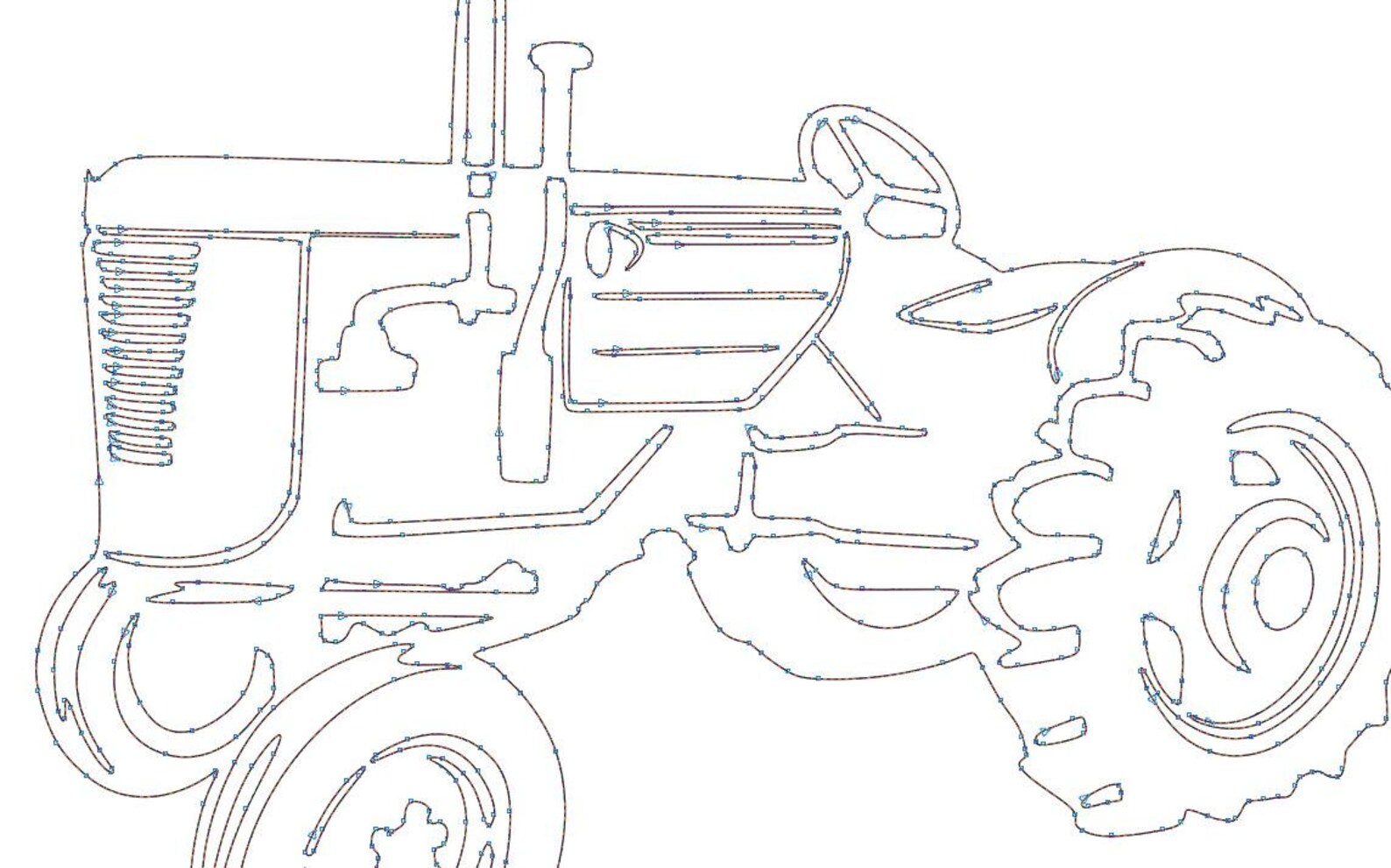 Vintage Case Tractor SVG File Detailed Vector for Laser and | Etsy