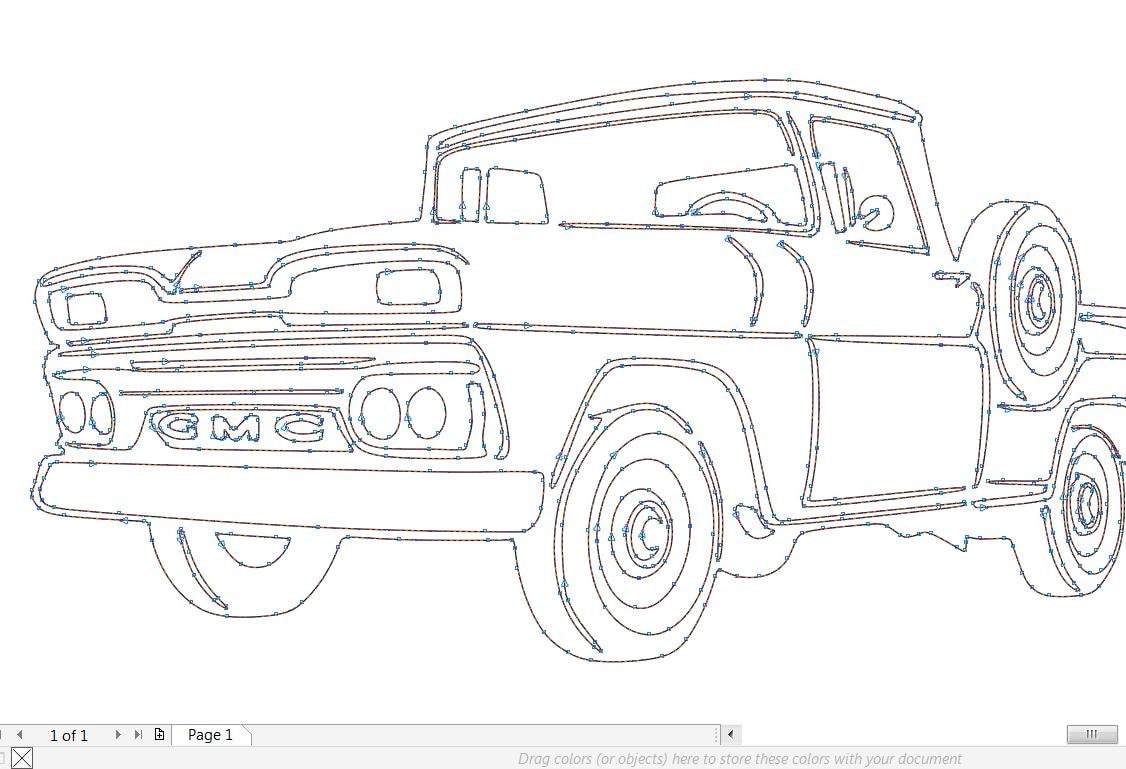Vintage GMC Truck SVG File Detailed Vector for Laser and - Etsy