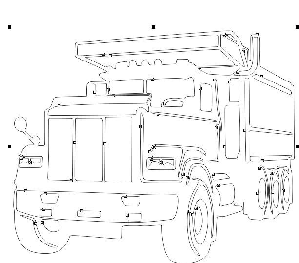 Tri Axle Truck SVG File Detailed Vector for Laser and Cricut - Etsy